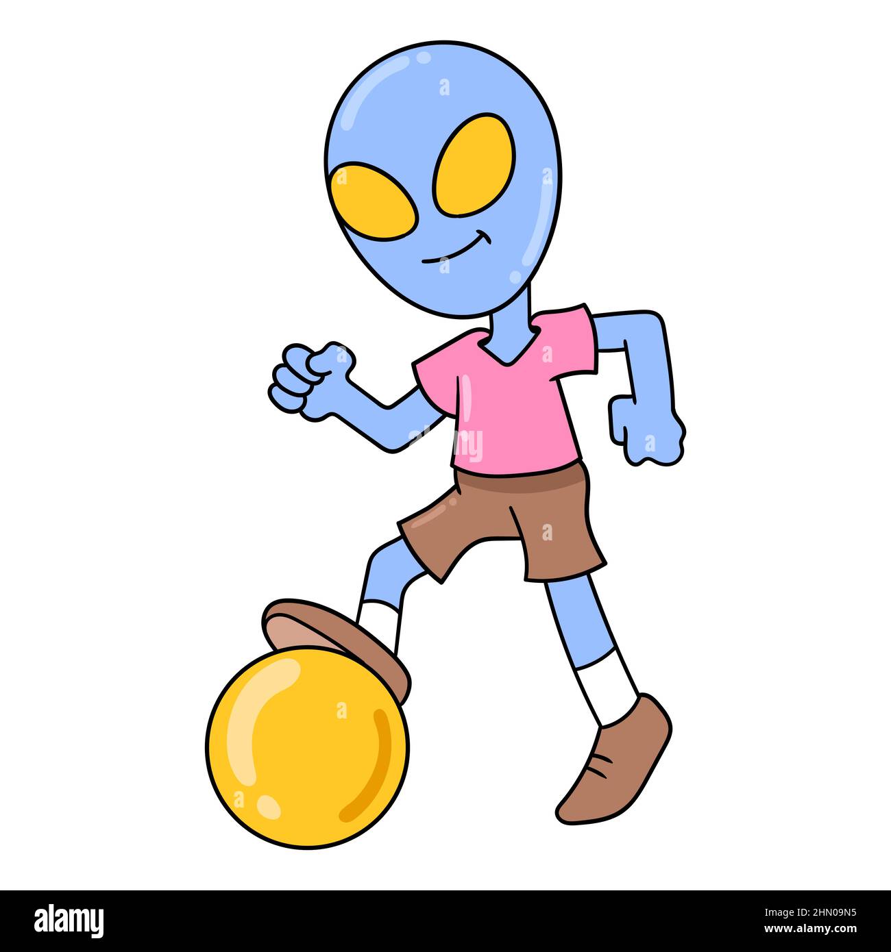 aliens playing soccer Stock Vector Image & Art - Alamy
