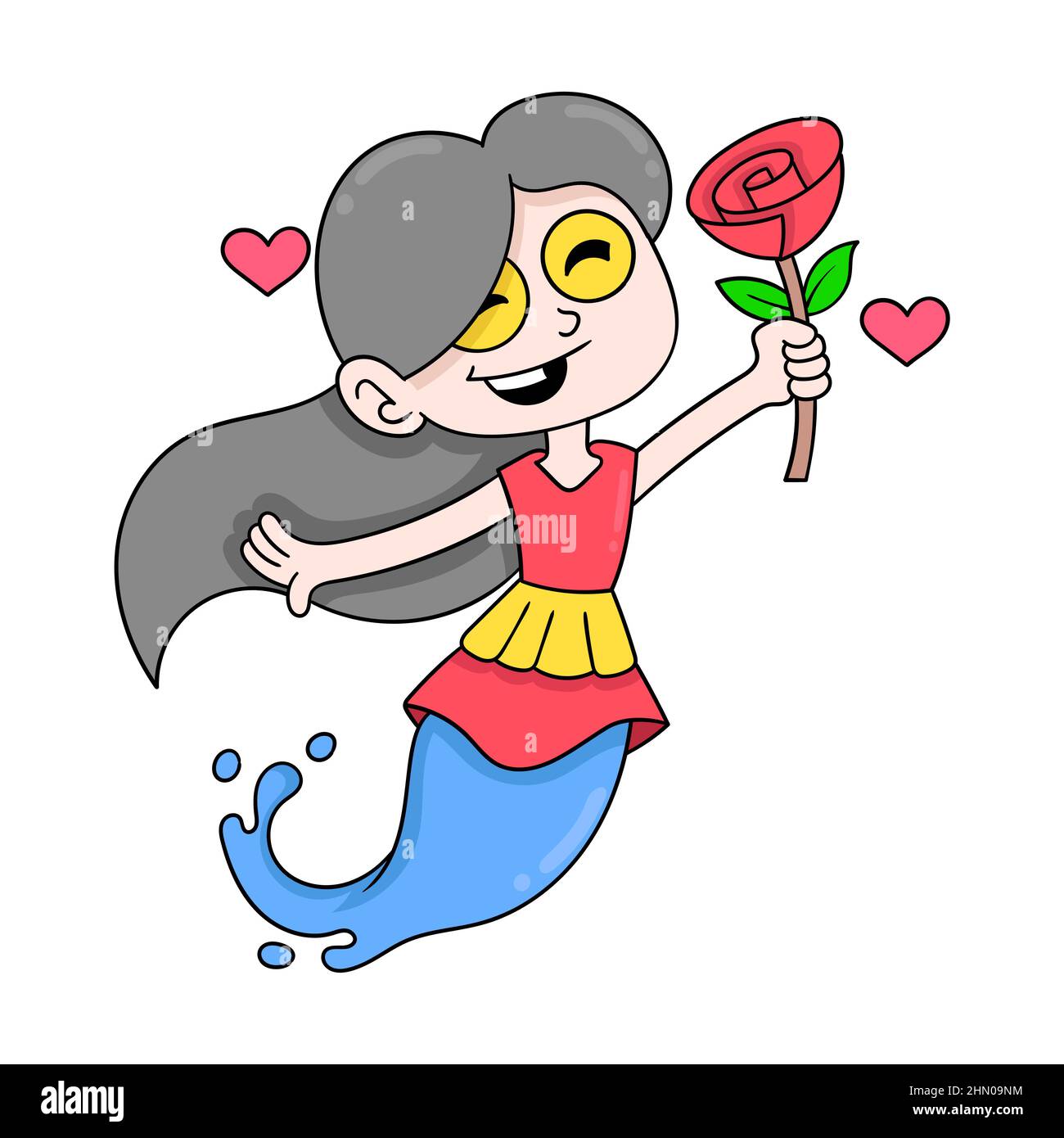 Mermaid holding Cut Out Stock Images & Pictures - Alamy