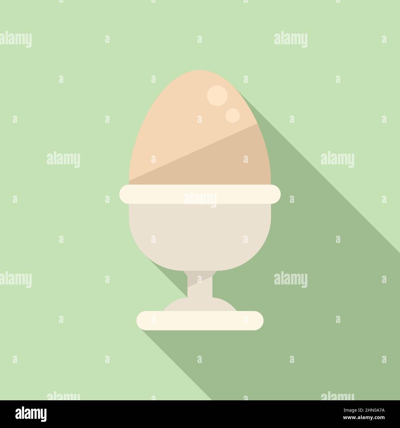 Boiled egg breakfast icon flat vector. Healthy food Stock Vector Image ...