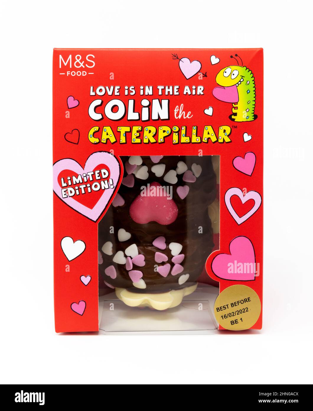 M&S Love is in the Air Colin the Caterpillar Limited Edition Valentines ...