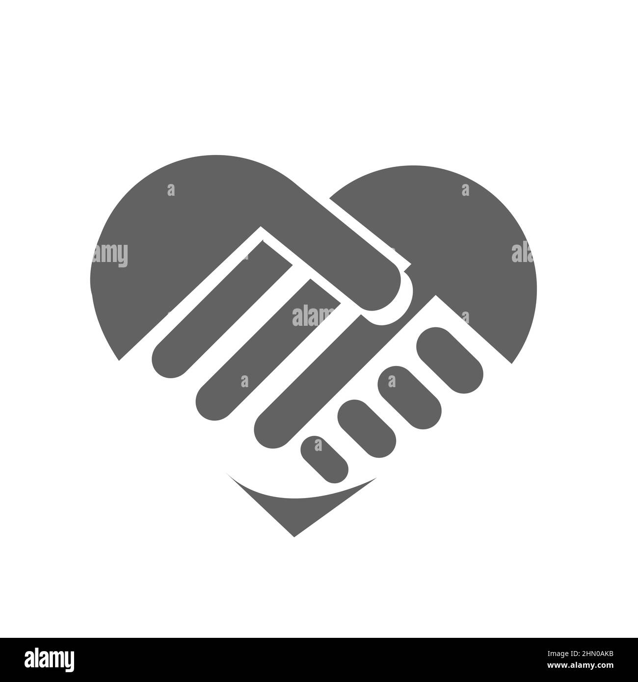 Heart with hands vector illustration Stock Vector Image & Art - Alamy