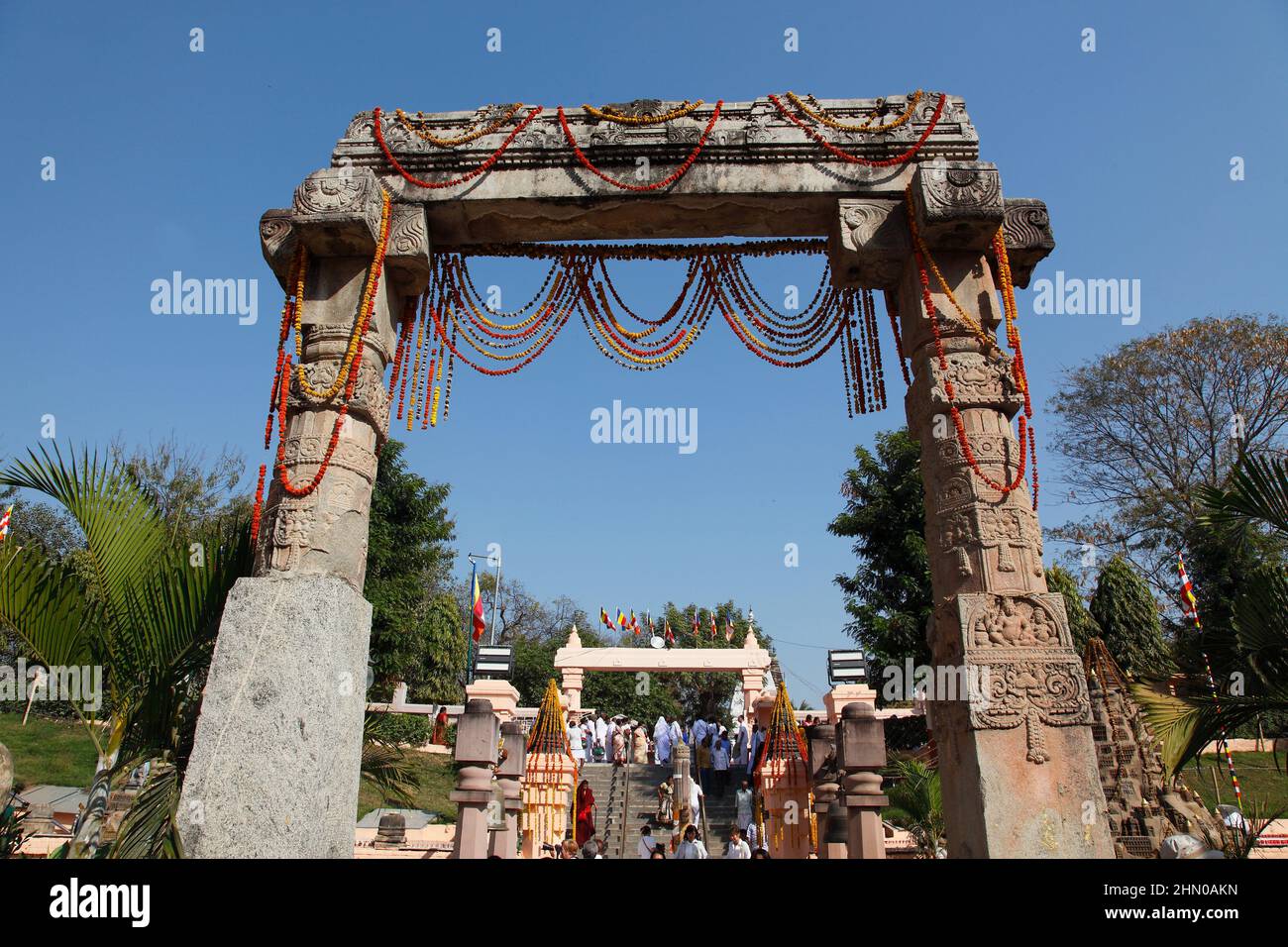 The Torana, gateway to the Mahabodhi Temple dating from the 8th.Century ...