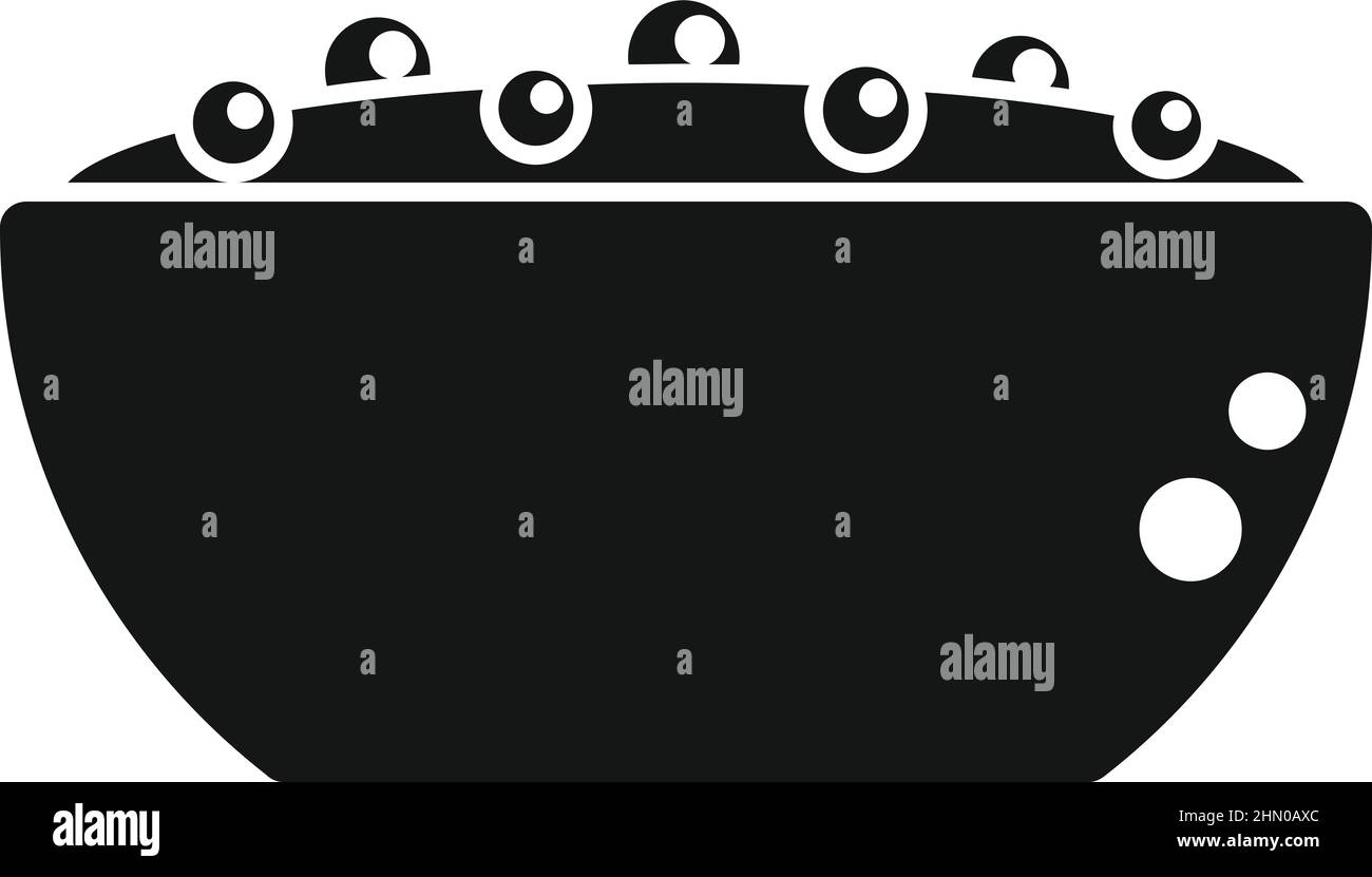 Breakfast bowl icon simple vector. Healthy food Stock Vector Image ...