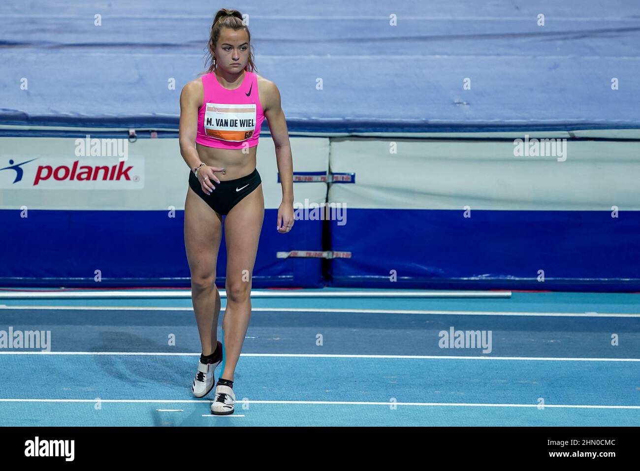 APELDOORN, NETHERLANDS - FEBRUARY 13: Myke van de Wiel of AV Sprint during the NK Indoor ...