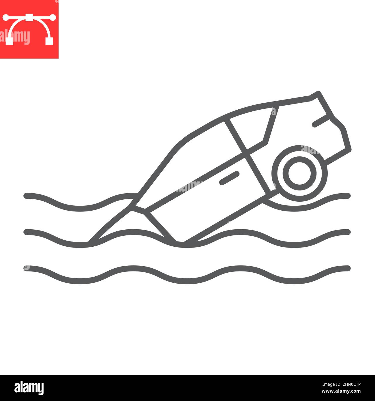 Sinking Car