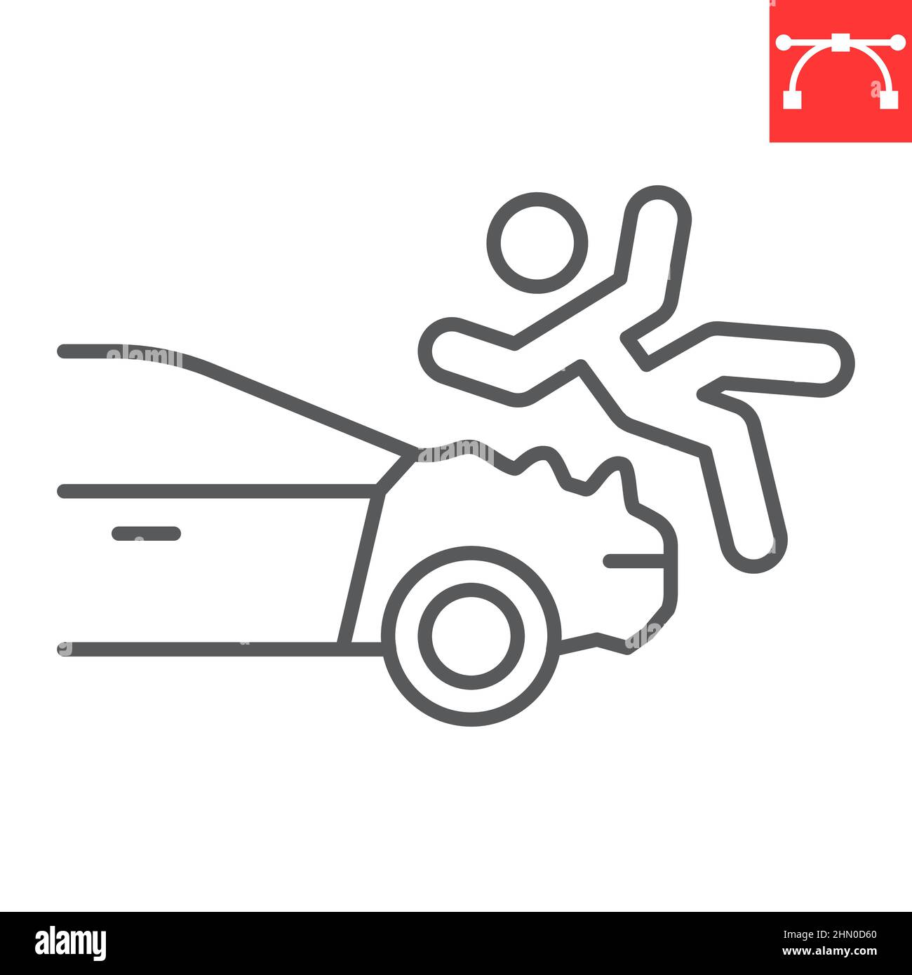 Pedestrian hit Stock Vector Images - Alamy