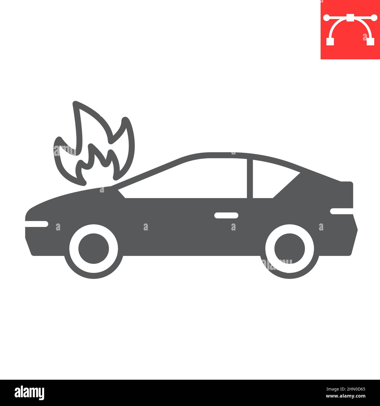 Car accident flame Stock Vector Images - Alamy