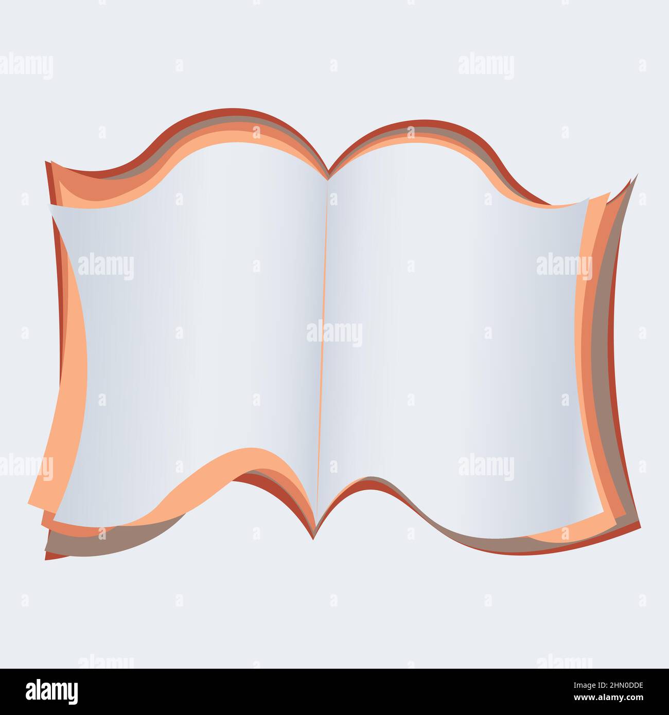 Illustration on a square background - open book, reading, literature ...
