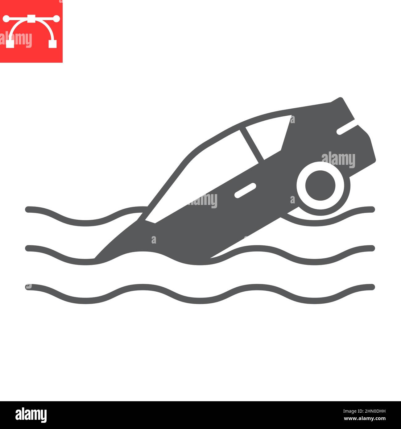 Car with accident icon hi-res stock photography and images - Alamy