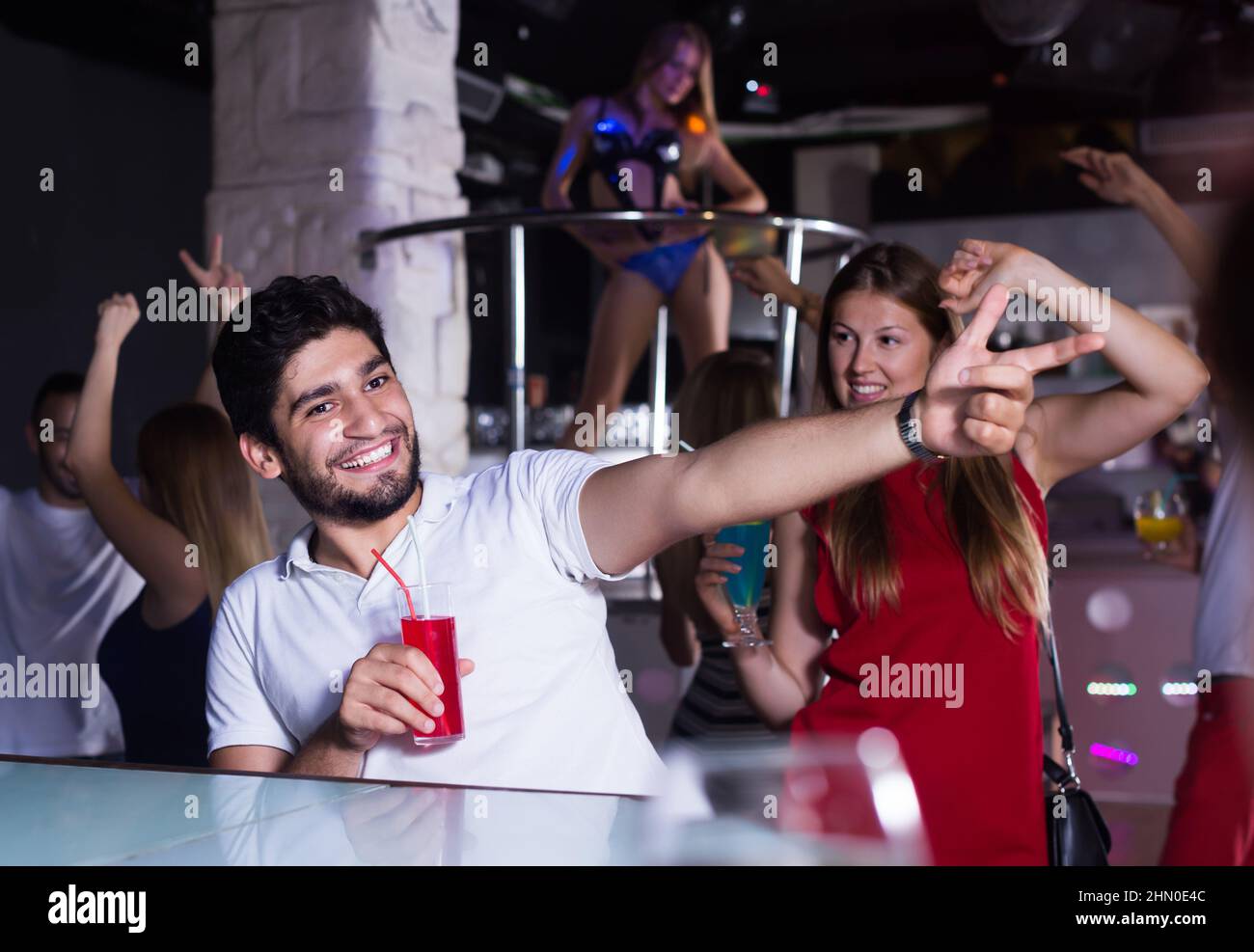 Laughing talking dancing hi-res stock photography and images - Alamy