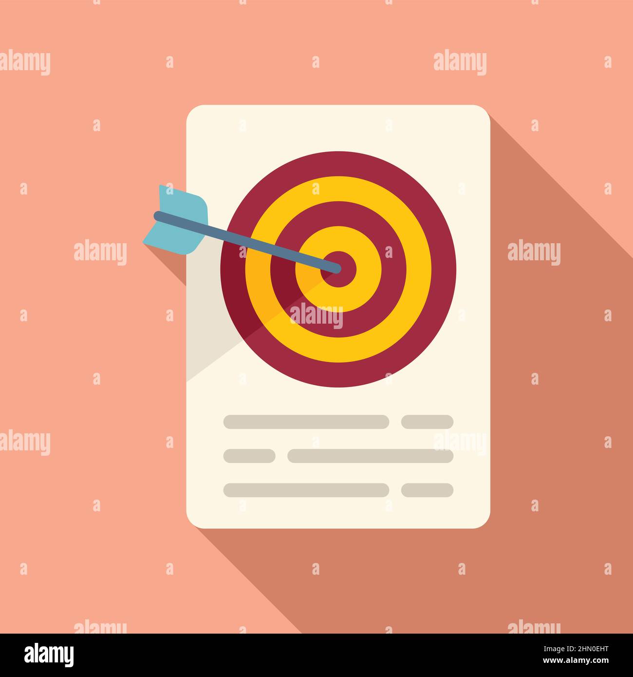 Target project icon flat vector. Business test Stock Vector Image & Art ...