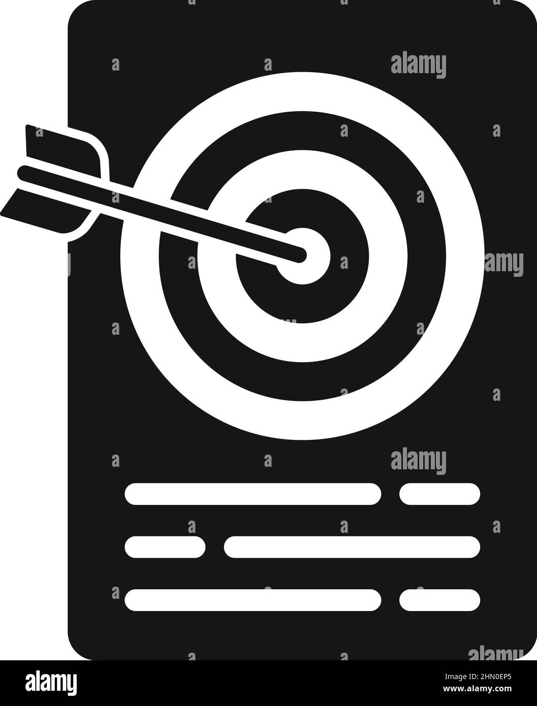 Target project icon simple vector. Business test Stock Vector Image ...