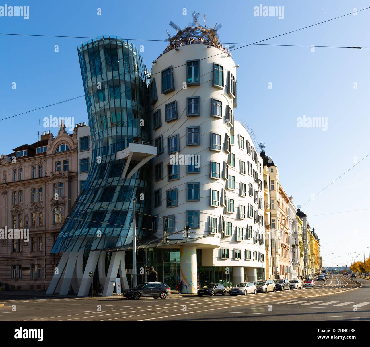 Famous Dancing House in Prague Stock Photo - Alamy