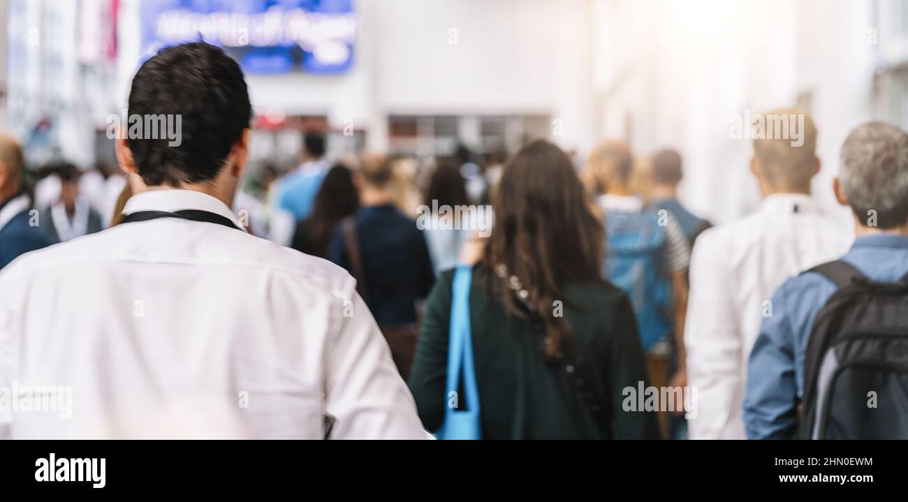 Crowd of people walking on a street Stock Photo - Alamy