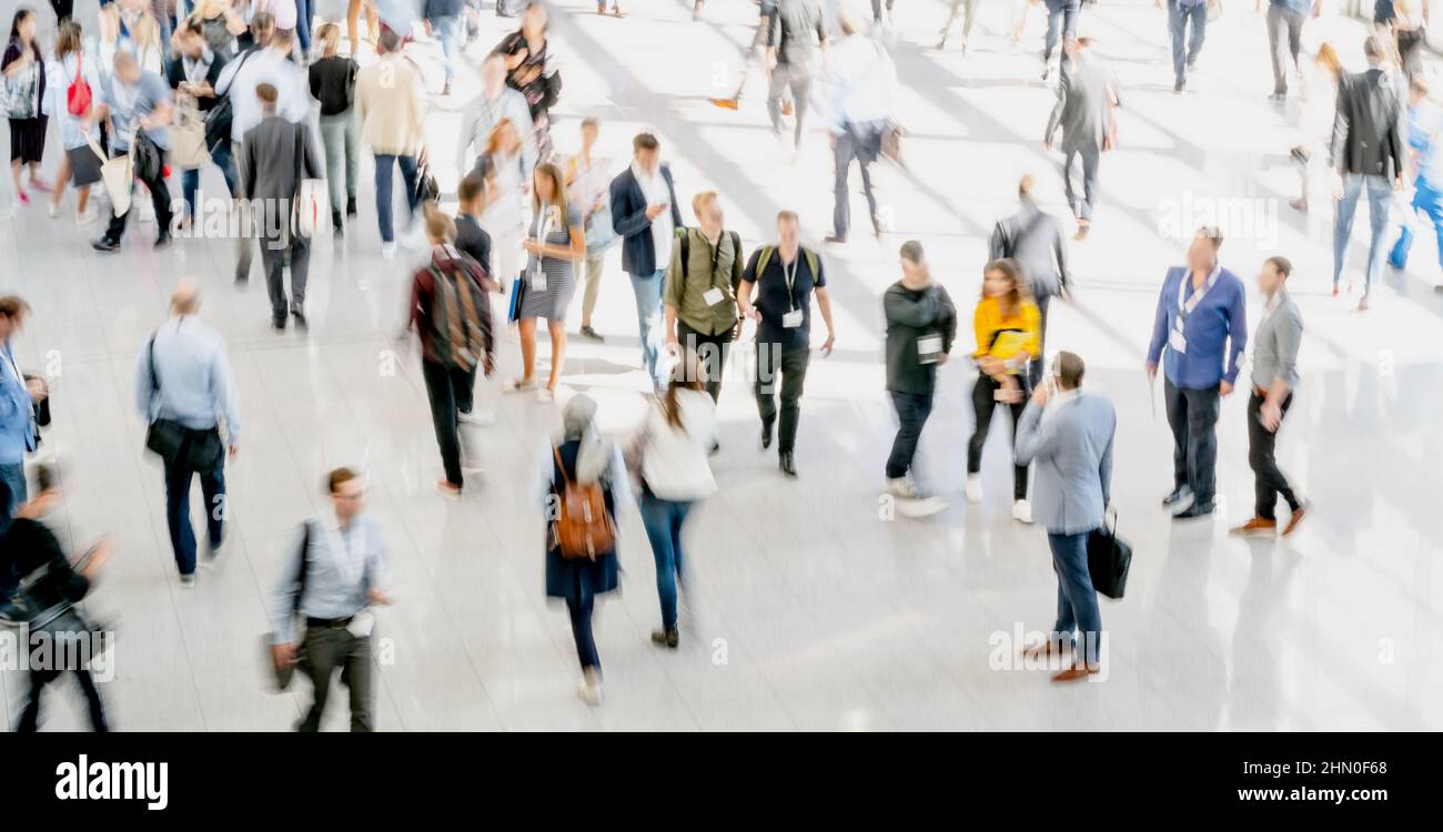 Many anonymous people on the way to Mass Stock Photo - Alamy