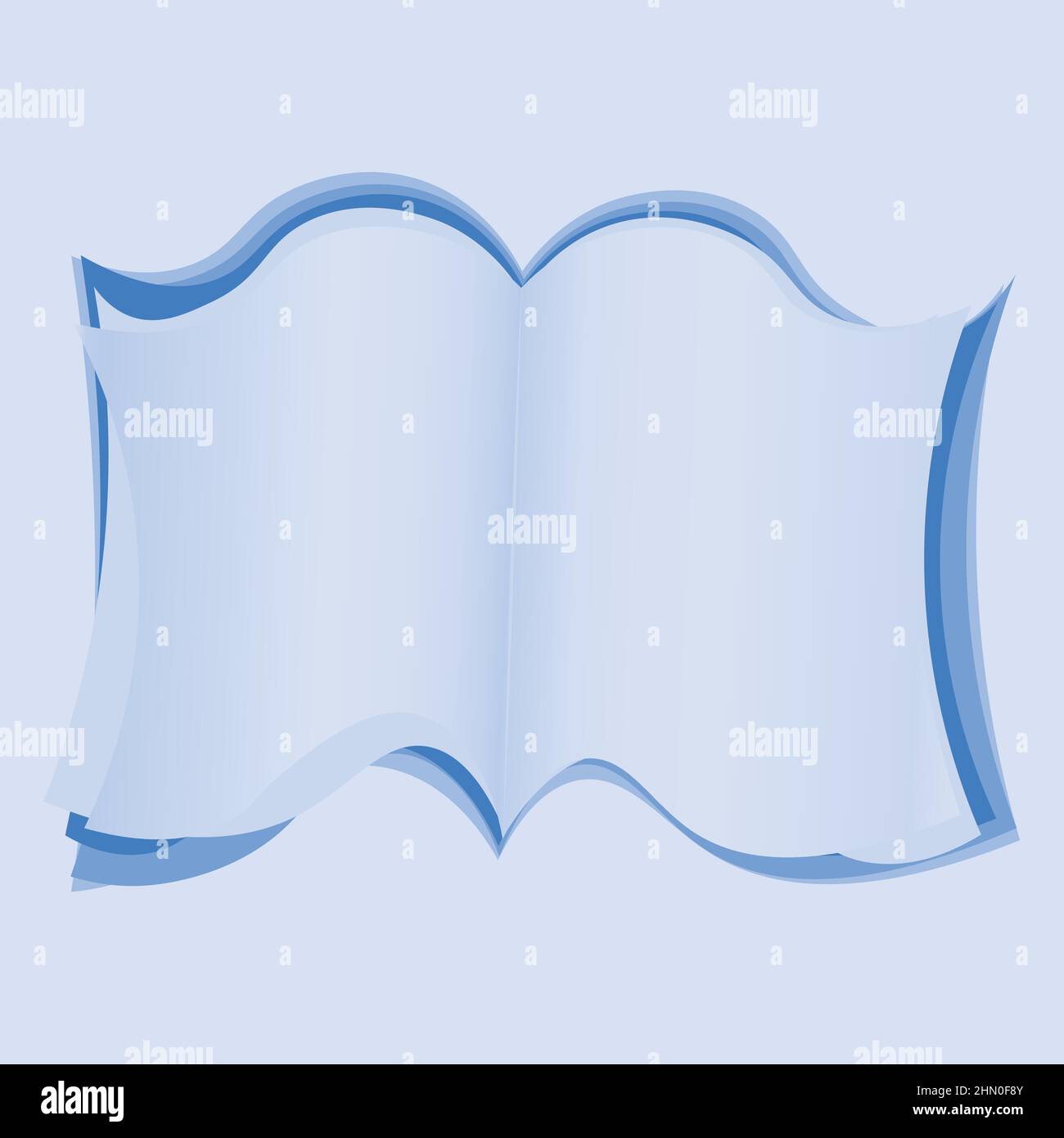 Illustration on a square background - open book, reading, literature ...