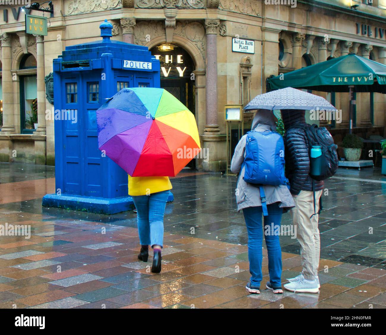 Glasgow, Scotland, UK 13th February, 2022. UK Weather: Homeless man ...