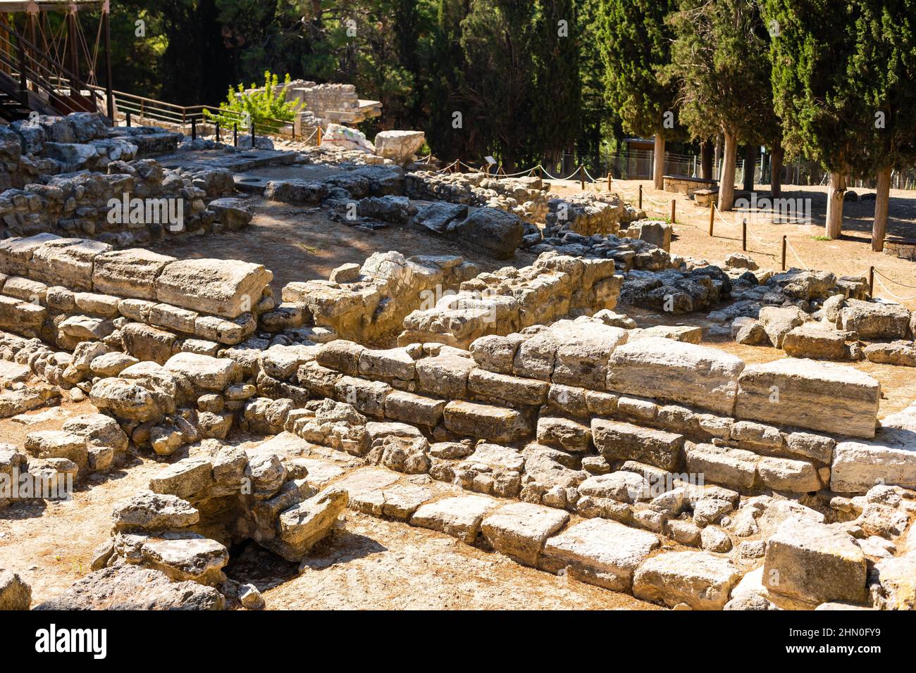 Knossos Crete, top view, Greece Stock Photo - Alamy