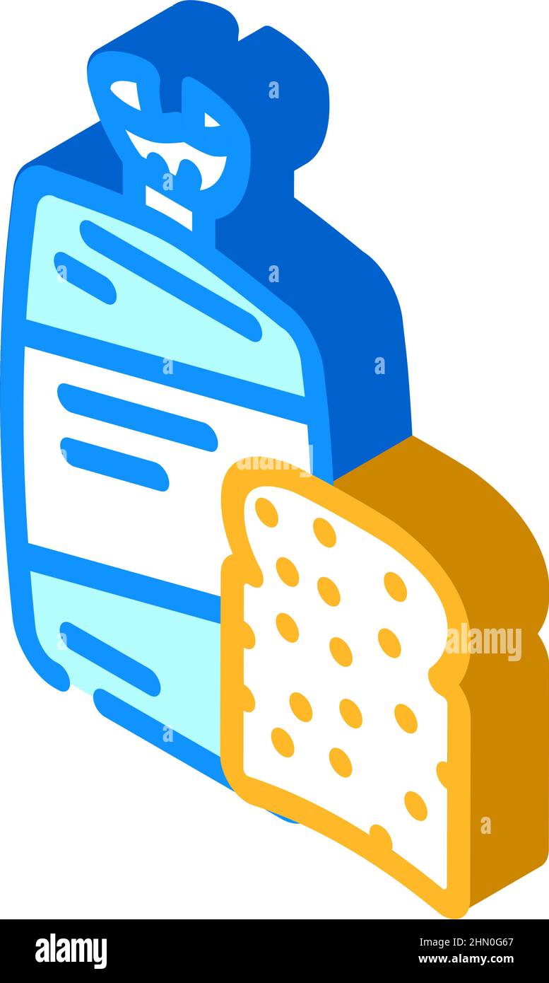 toast package isometric icon vector illustration Stock Vector Image ...