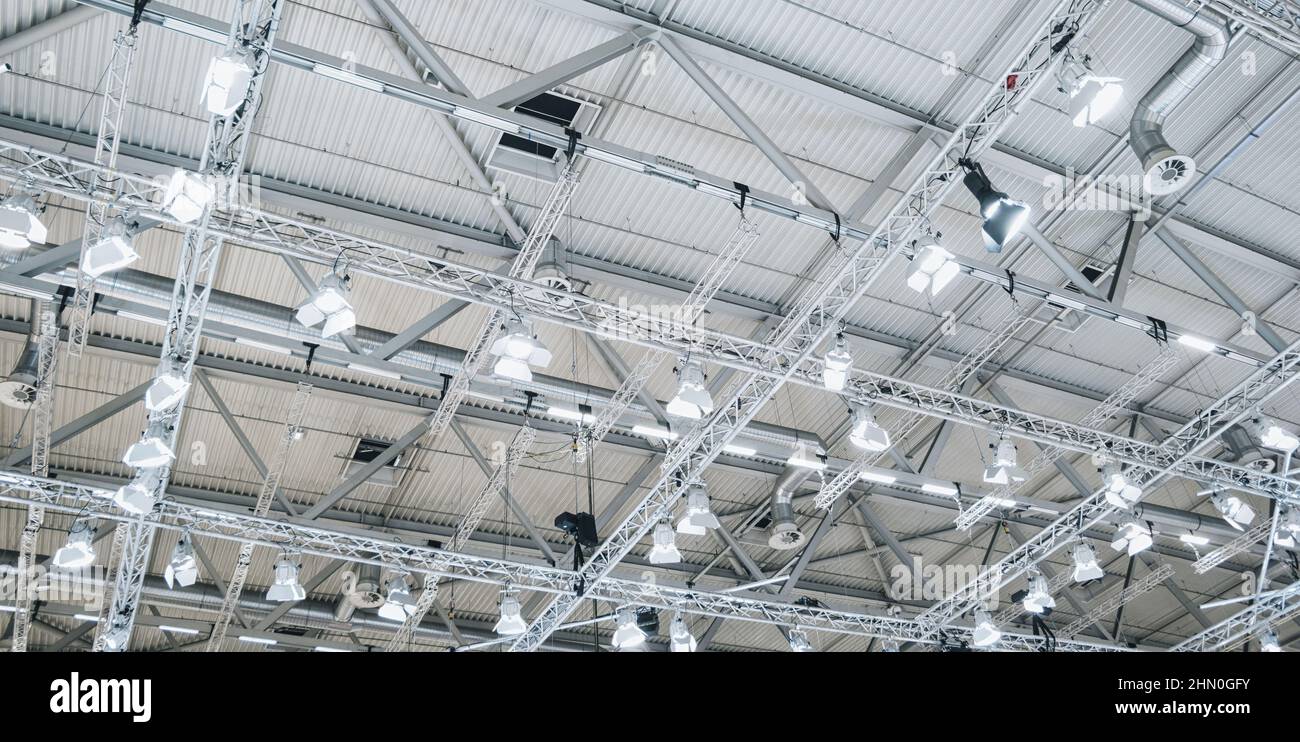 stage lights in a hall Stock Photo - Alamy