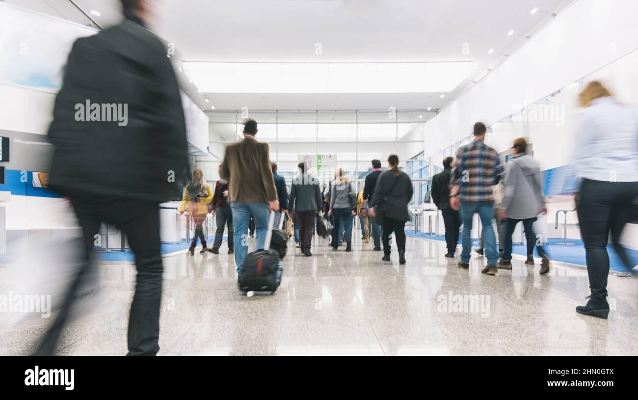 business people crowd at an expo concept image Stock Photo - Alamy