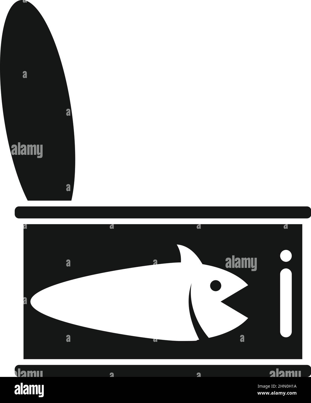 Fish tin can dog food icon simple vector. Pet food Stock Vector Image ...