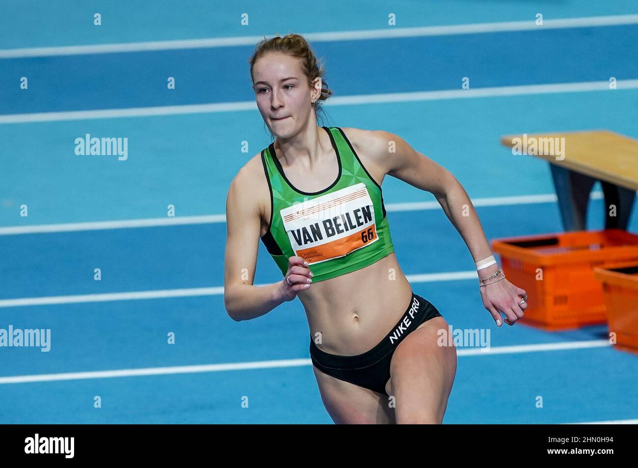 APELDOORN, NETHERLANDS - FEBRUARY 13: during the NK Indoor Meerkamp at Omnisport on February 13 ...
