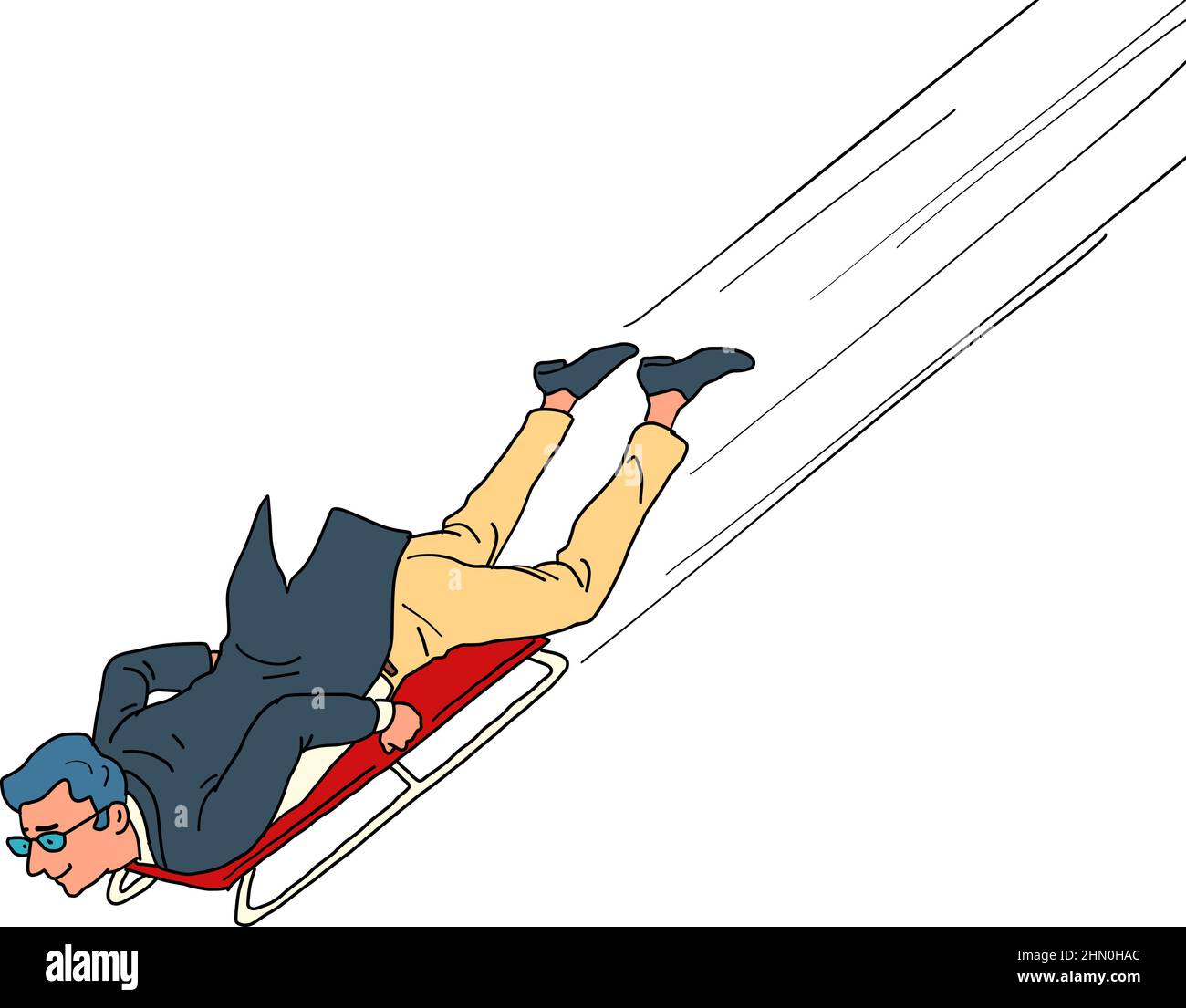 Winter sports sledding race Stock Vector Images - Alamy