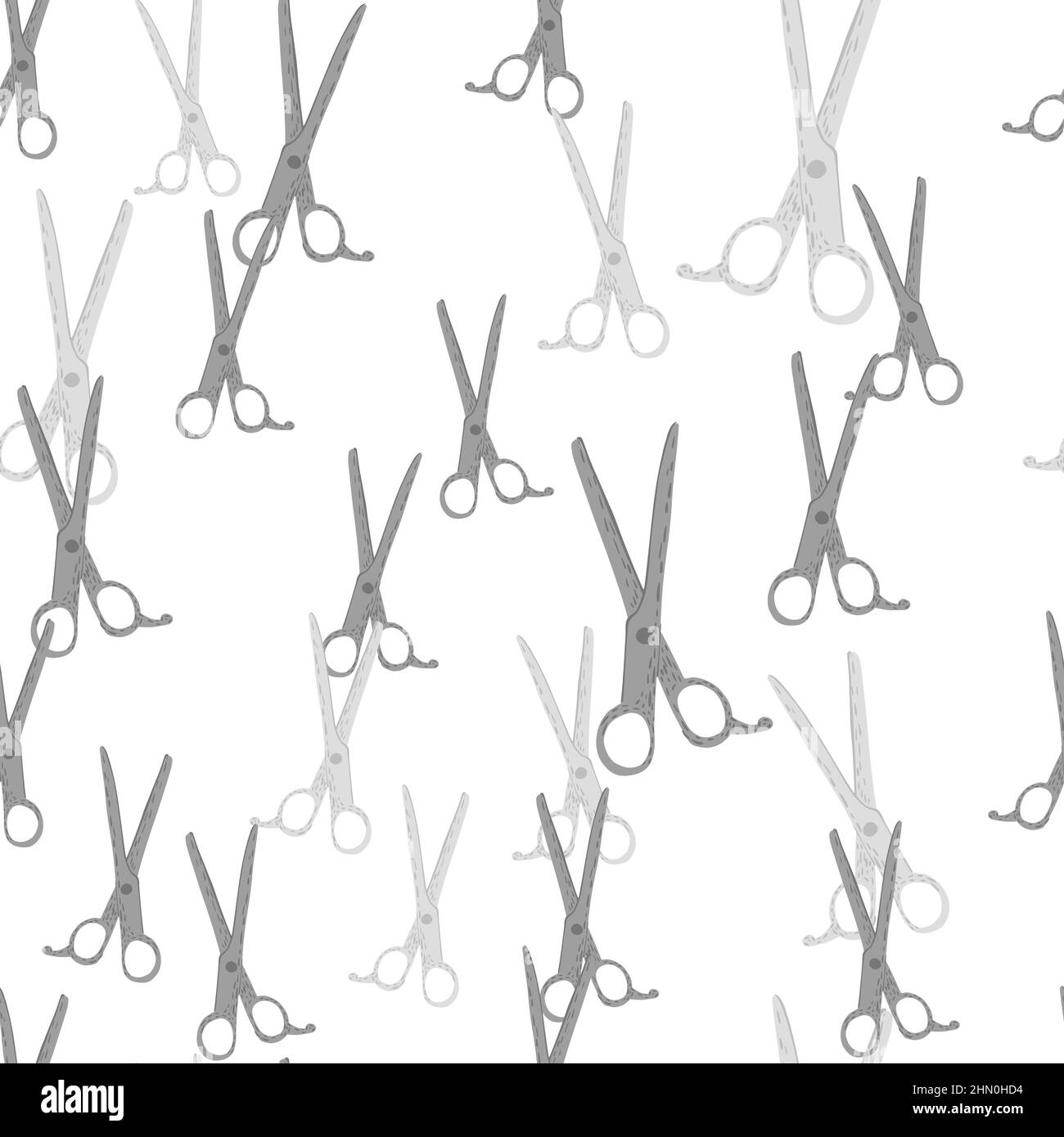 Scissors seamless pattern. Retro salon background . Repeated texture in ...