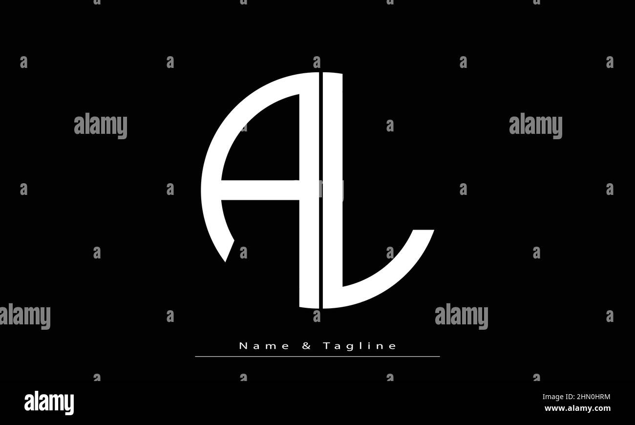 Alphabet letters Initials Monogram logo AL, LA Stock Vector Image & Art ...