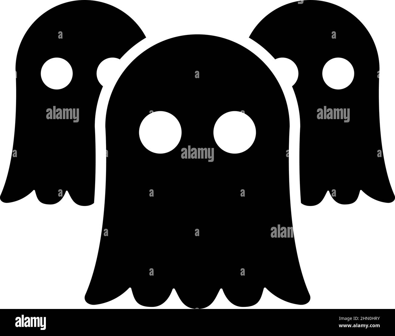 Spirits Ghosts icon black color vector illustration image flat style ...