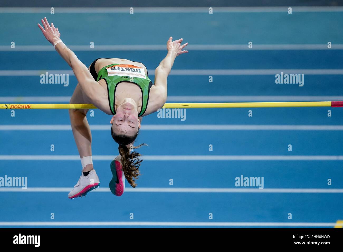 APELDOORN, NETHERLANDS - FEBRUARY 13: Sofie Dokter competes in the high ...