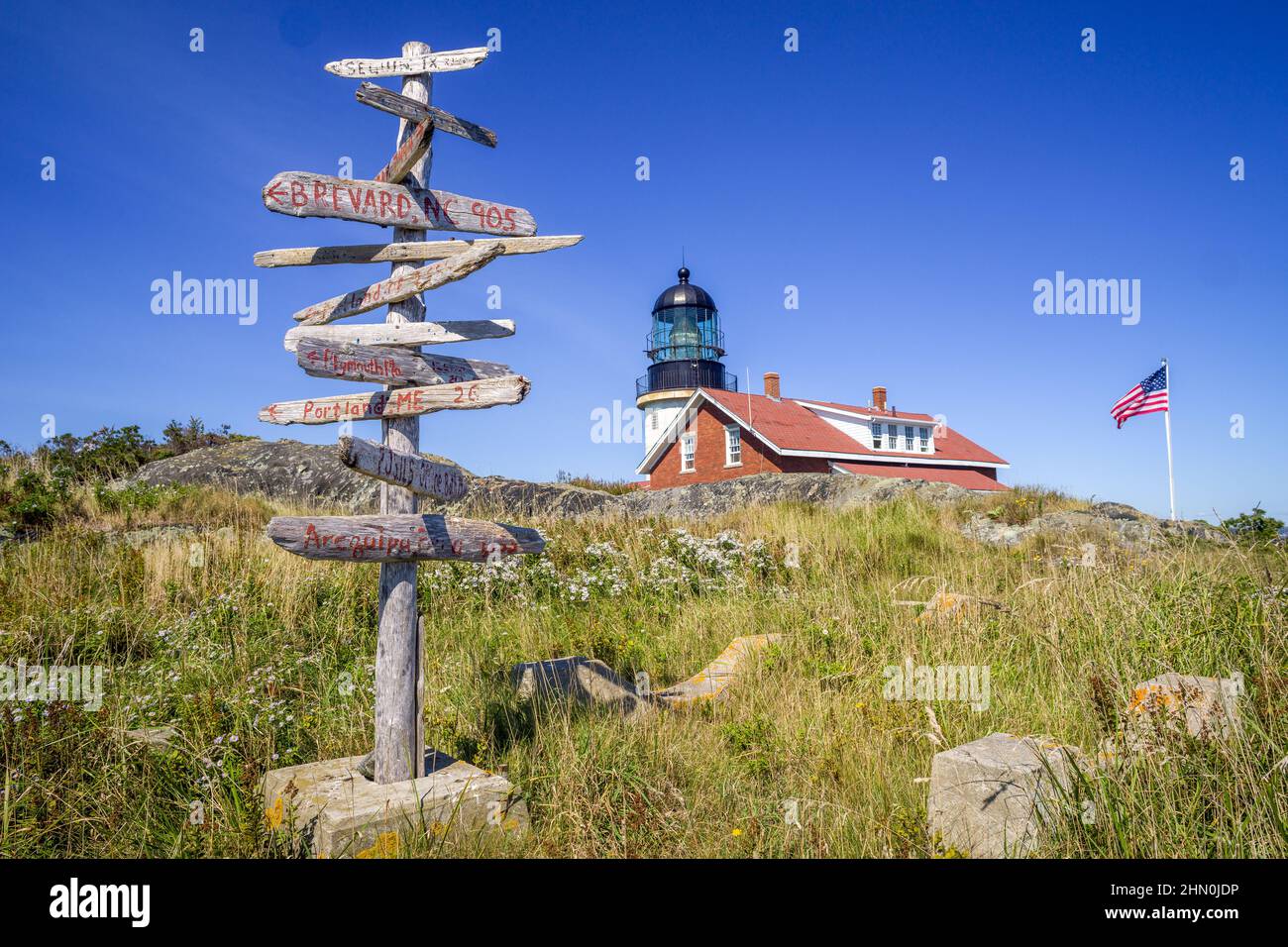 Seguin Island Light Station Stock Photo - Alamy