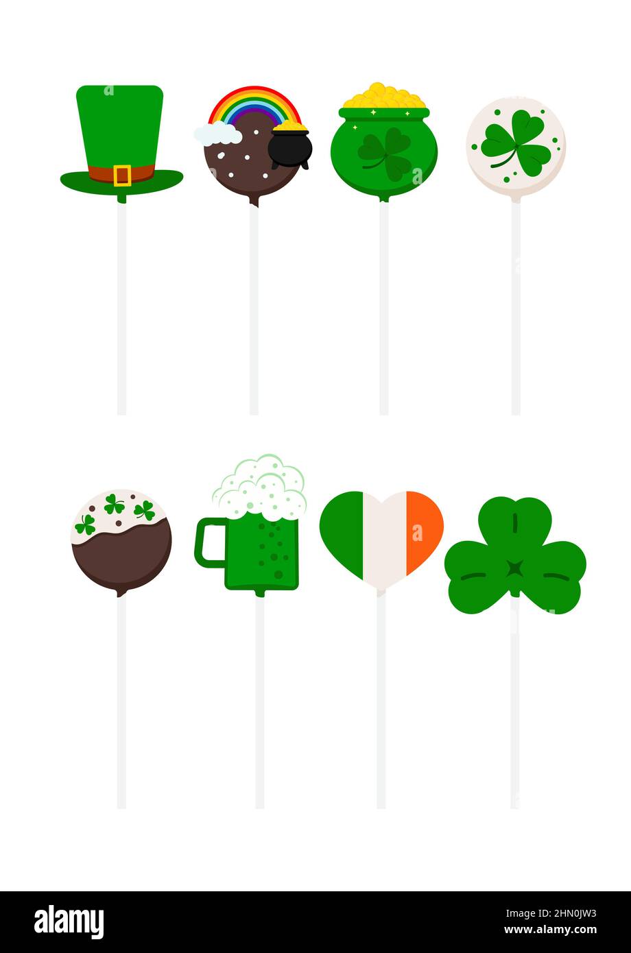 Sweet chocolate cake pops Stock Vector Images - Alamy