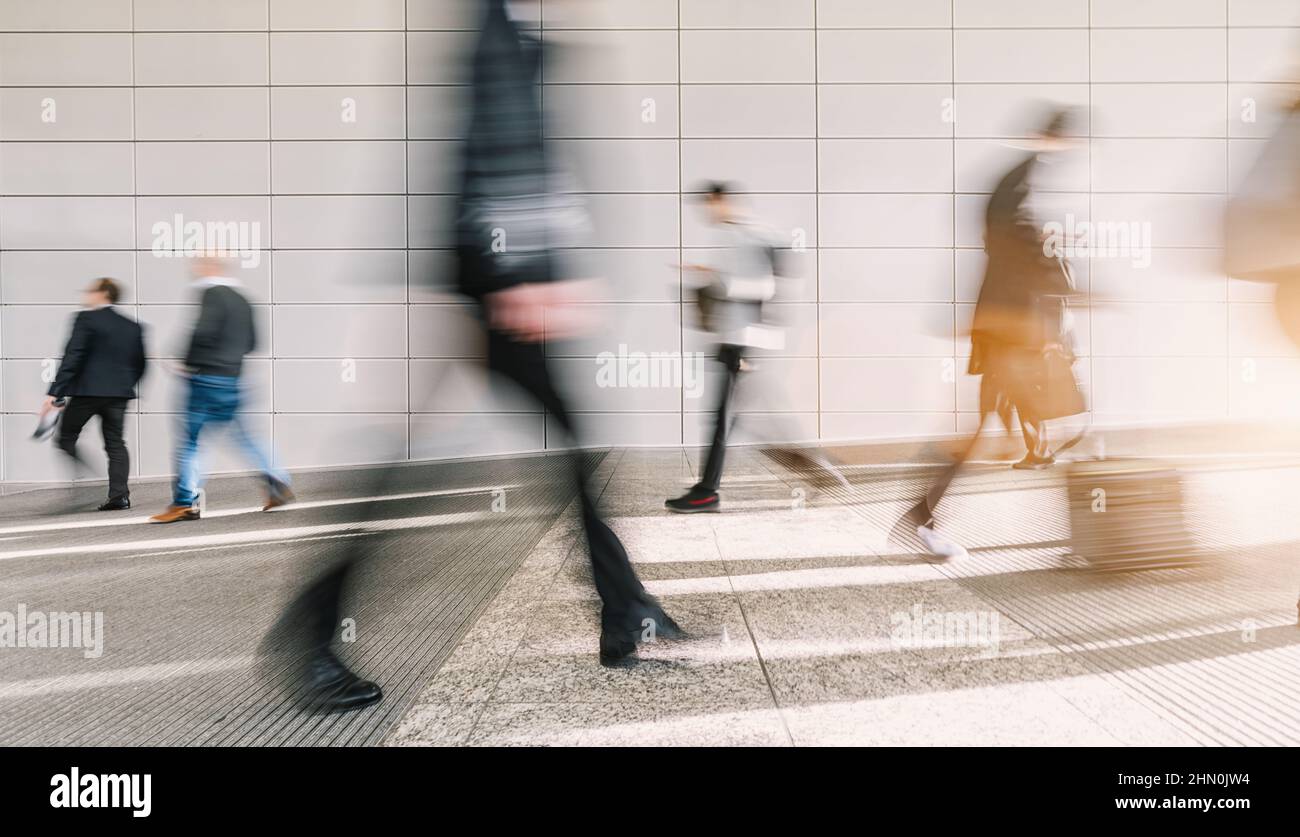 Crowd of people walking on a street in london Stock Photo - Alamy