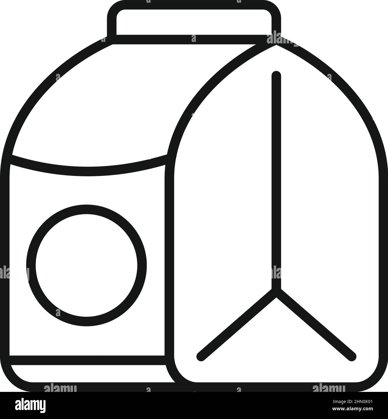 Paper dog food pack icon outline vector. Pet feed Stock Vector Image ...