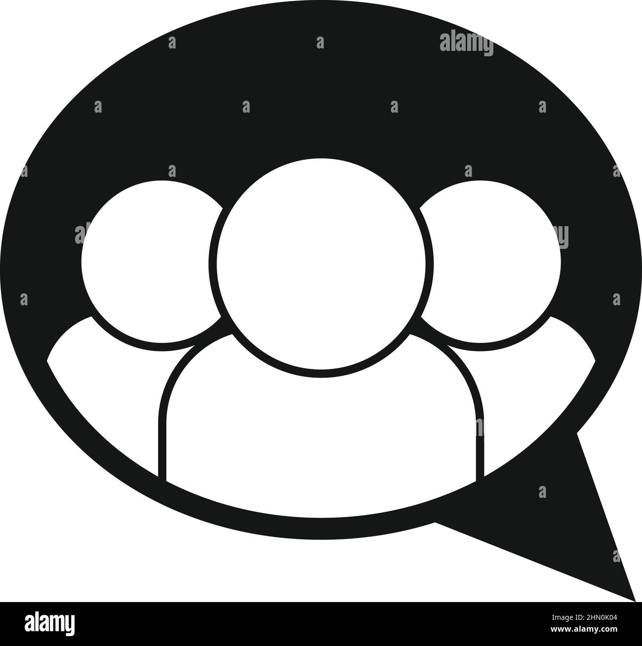 Group talk icon simple vector. Office chat Stock Vector Image & Art - Alamy