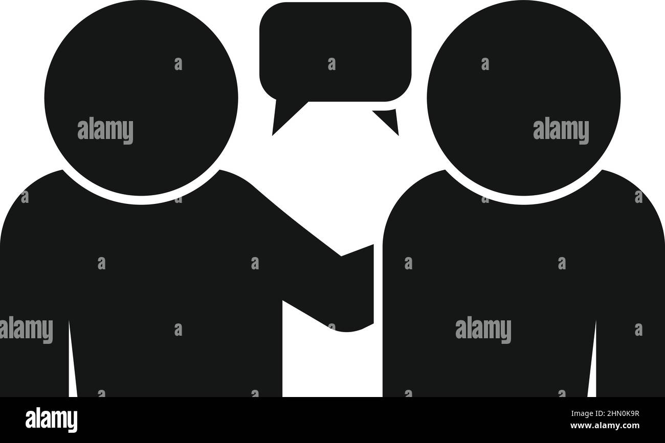 Think character icon simple vector. Talk people Stock Vector Image ...