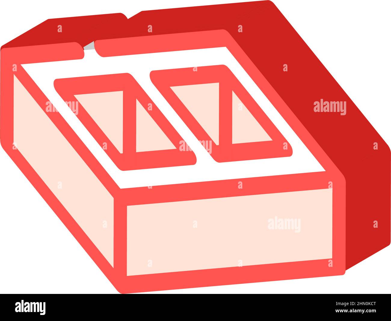 block brick isometric icon vector illustration Stock Vector Image & Art ...