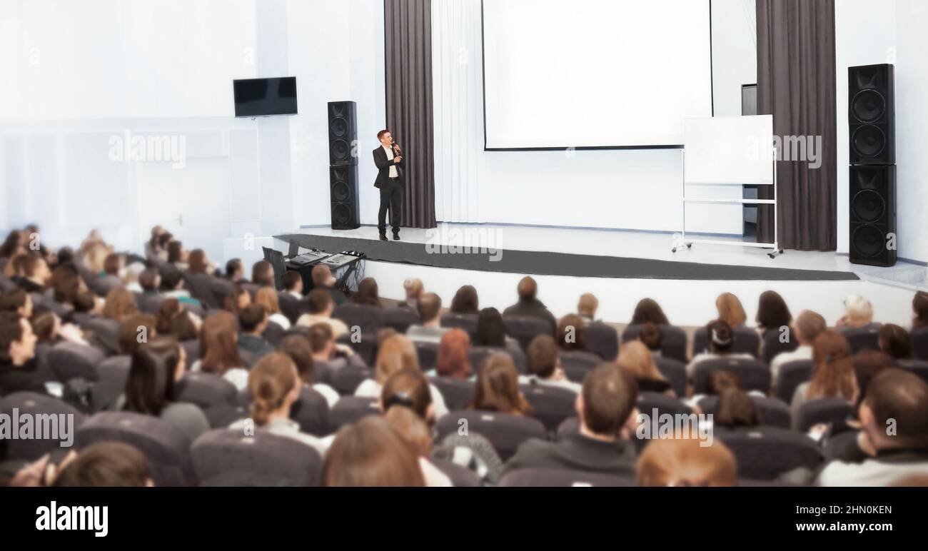 Speaker at Business convention and Presentation. Audience at the ...