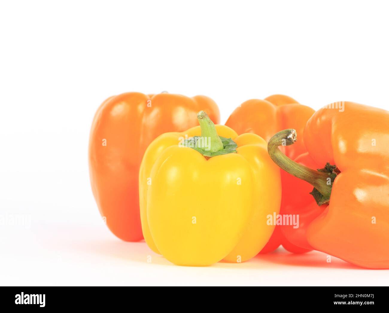 fresh pepper vegetables isolated on white background Stock Photo - Alamy