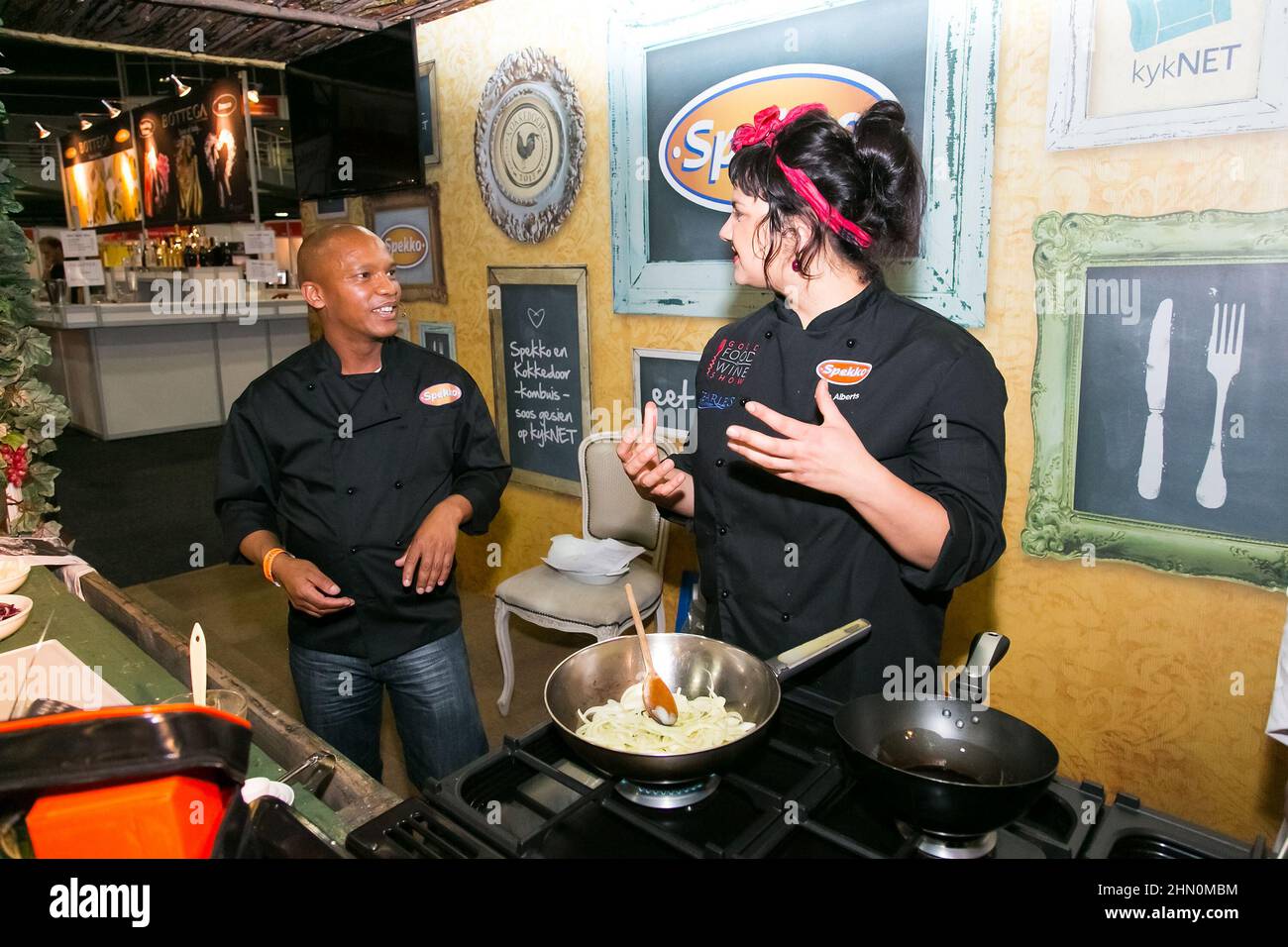Chef doing a demonstration at the Food and Wine Expo Stock Photo - Alamy