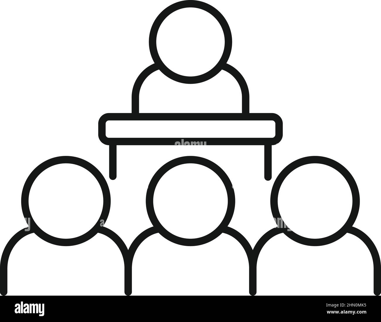 Speaker talk icon outline vector. People group Stock Vector Image & Art ...