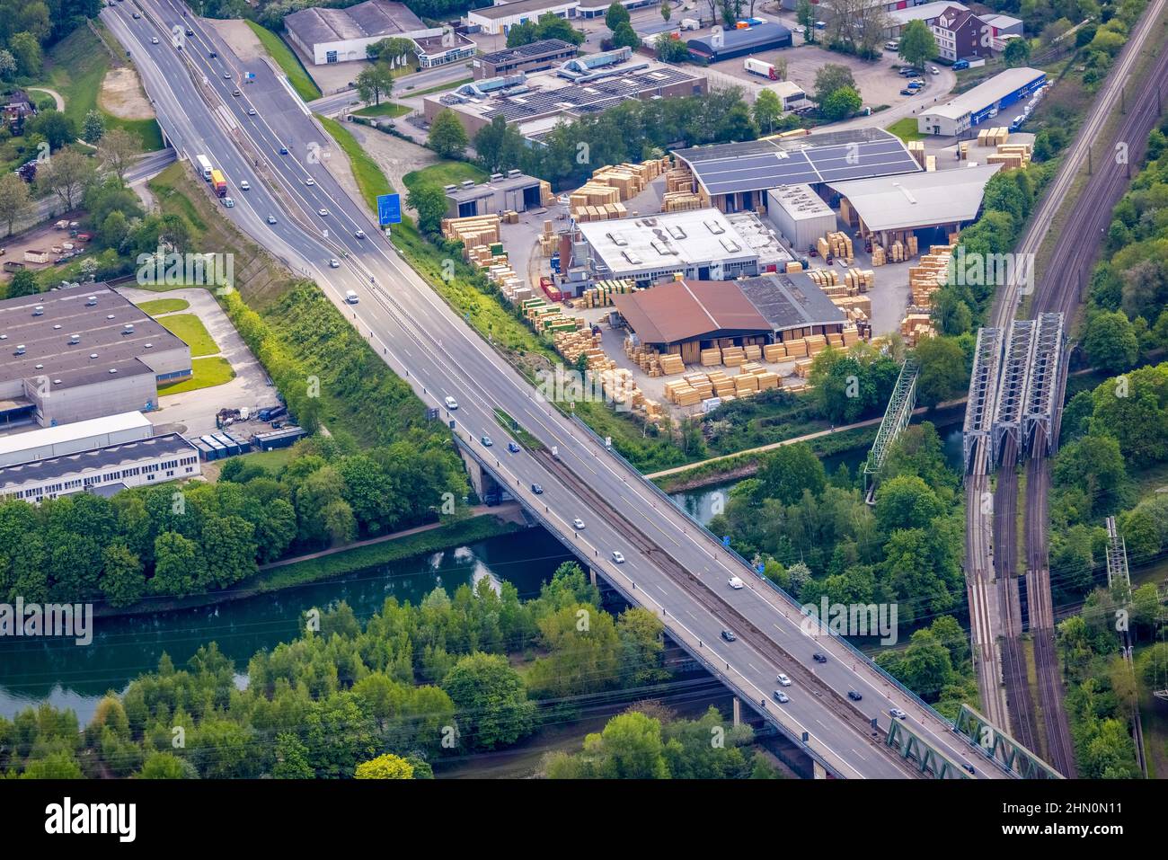 A43 motorway bridge under stress test hi-res stock photography and ...