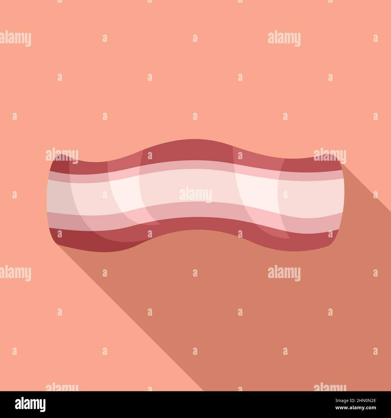 Streaky bacon cooked Stock Vector Images - Alamy