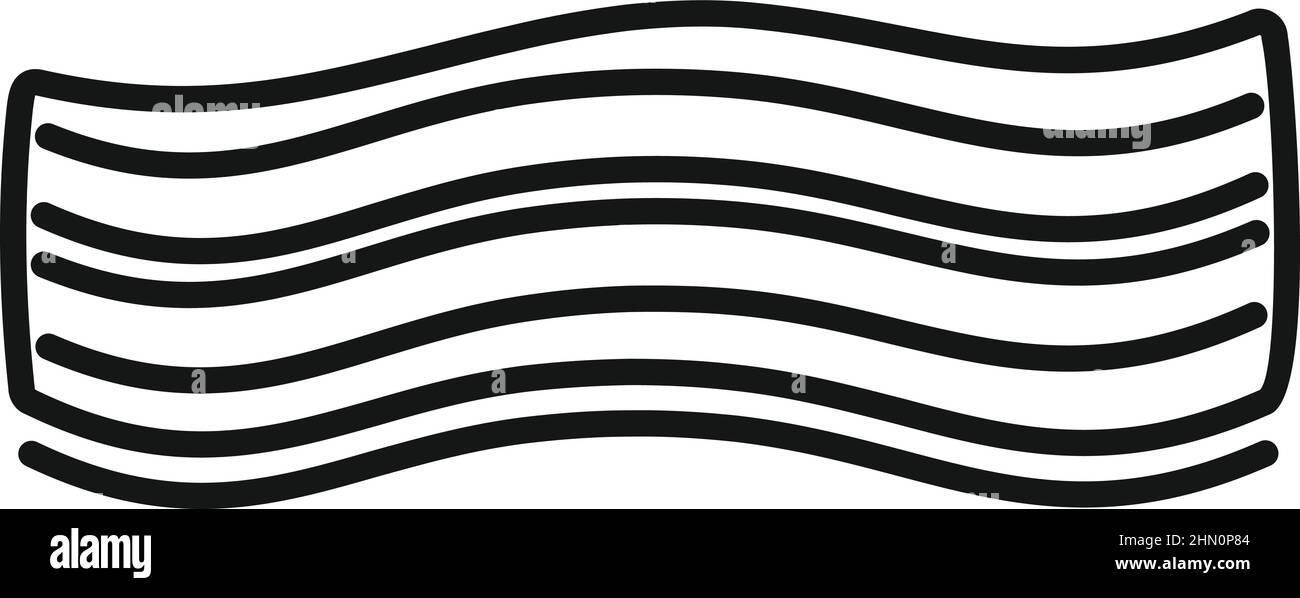 Thick ham slice Stock Vector Images - Alamy