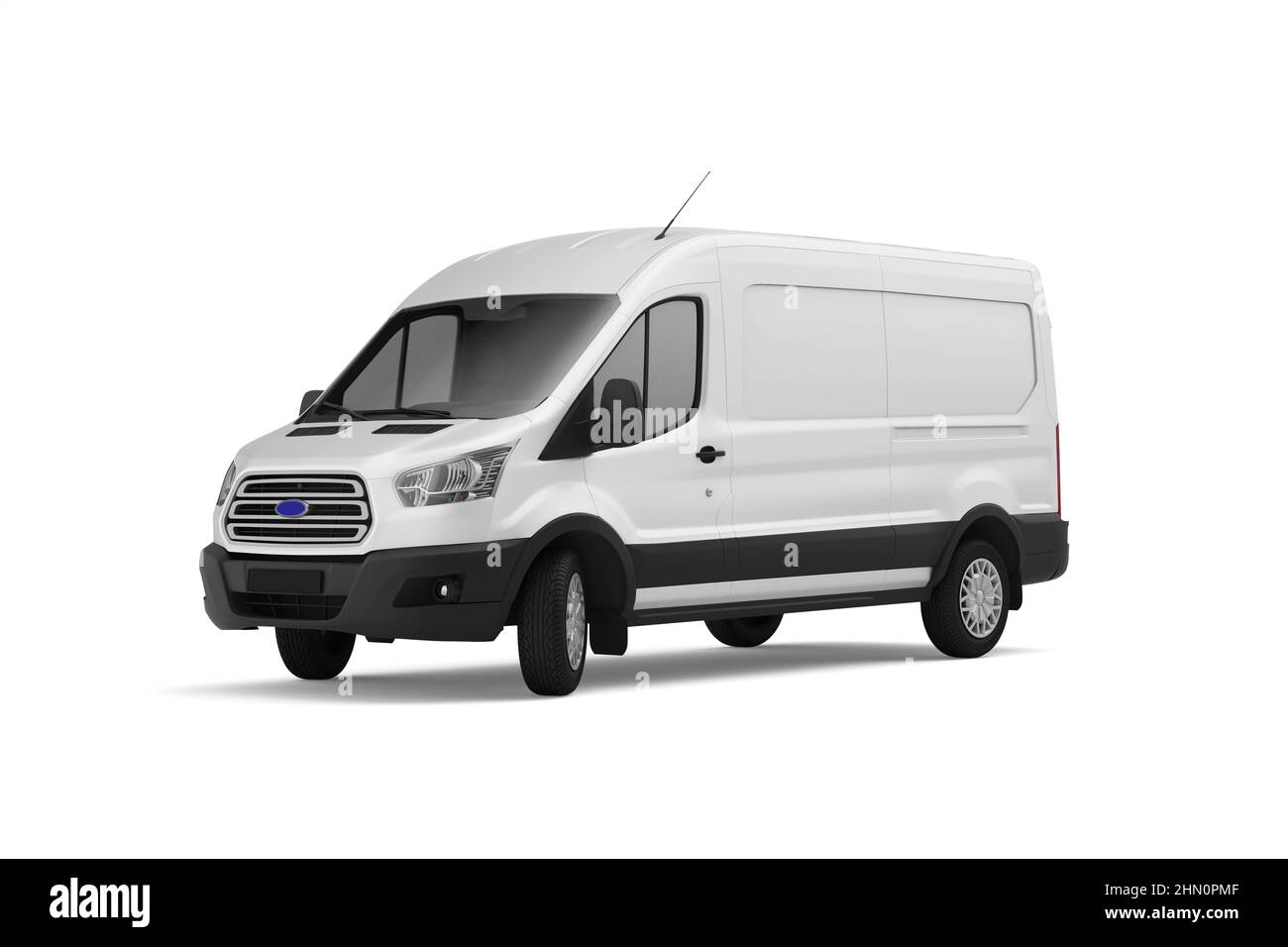 Panel Van Mockup 3D Rendering Stock Photo - Alamy