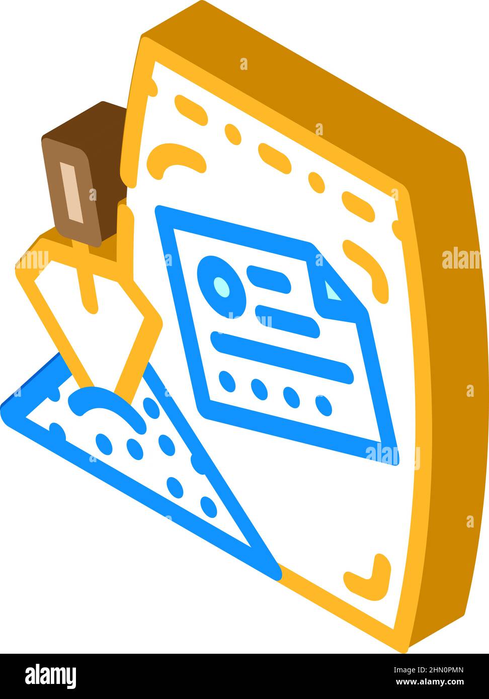 concrete and mortar isometric icon vector illustration Stock Vector ...