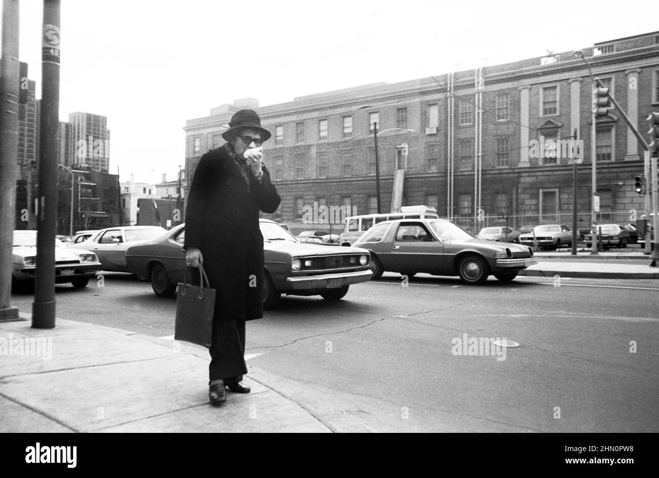 Street scene. Philadelphia, USA, February 26, 1977 Stock Photo - Alamy