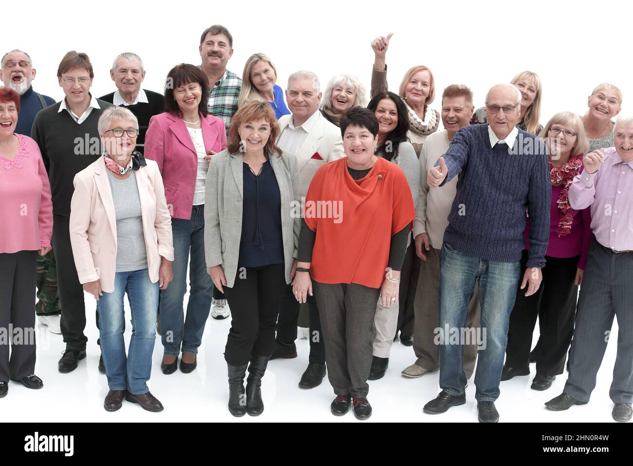 Happy smiling people stading together Stock Photo - Alamy